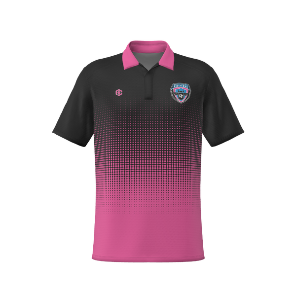 PIXEL GRADIENT POLO - PINK - Prodigy Athletic Gear