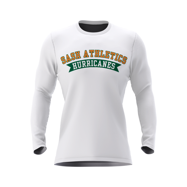 SASH Athletics Cotton Long Sleeve - White - Prodigy Athletic Gear